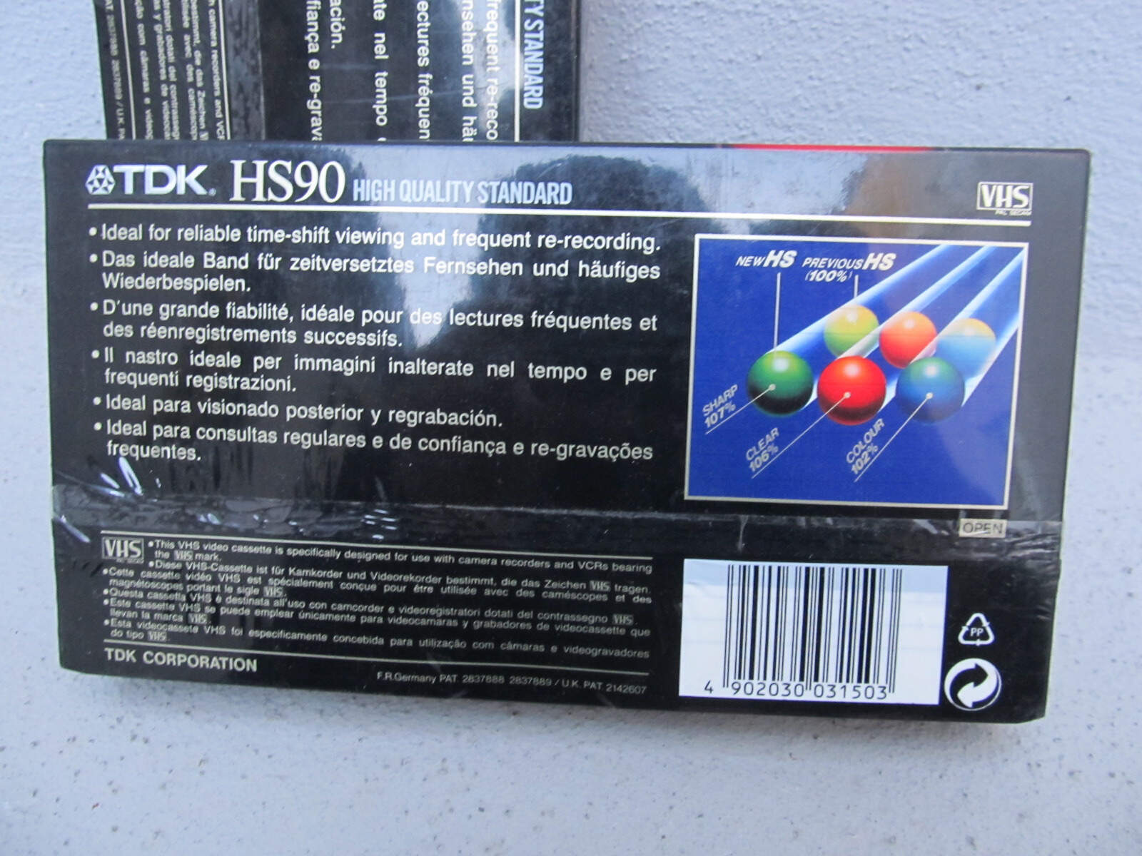 TDK HS 90 min - VHS NOVÁ KAZETA ve folii - 2 ks !!! | Aukro